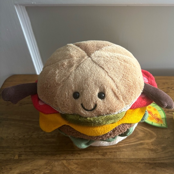 Jellycat | Toys | Jellycat Amuseables Plush Burger | Poshmark